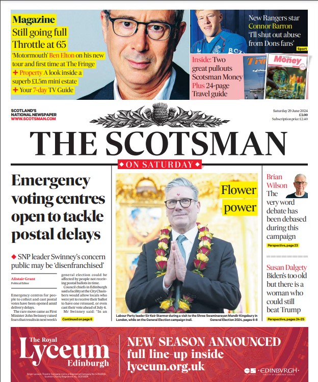 The Scotsman Newspaper Logo Tanzania's President Samia On Front Page